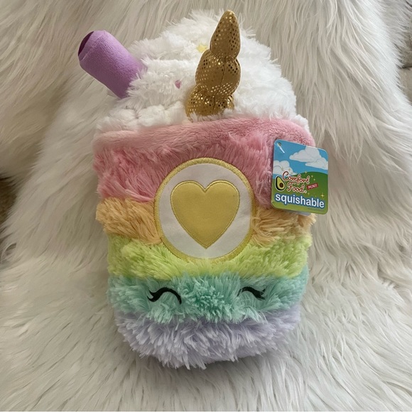 Squishable | Toys | Squishable Mini Rainbow Unicorn Latte Plush | Poshmark